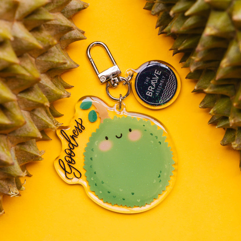 Goodness (Durian) | Keychain – The Brave Assembly • Custom Brush ...
