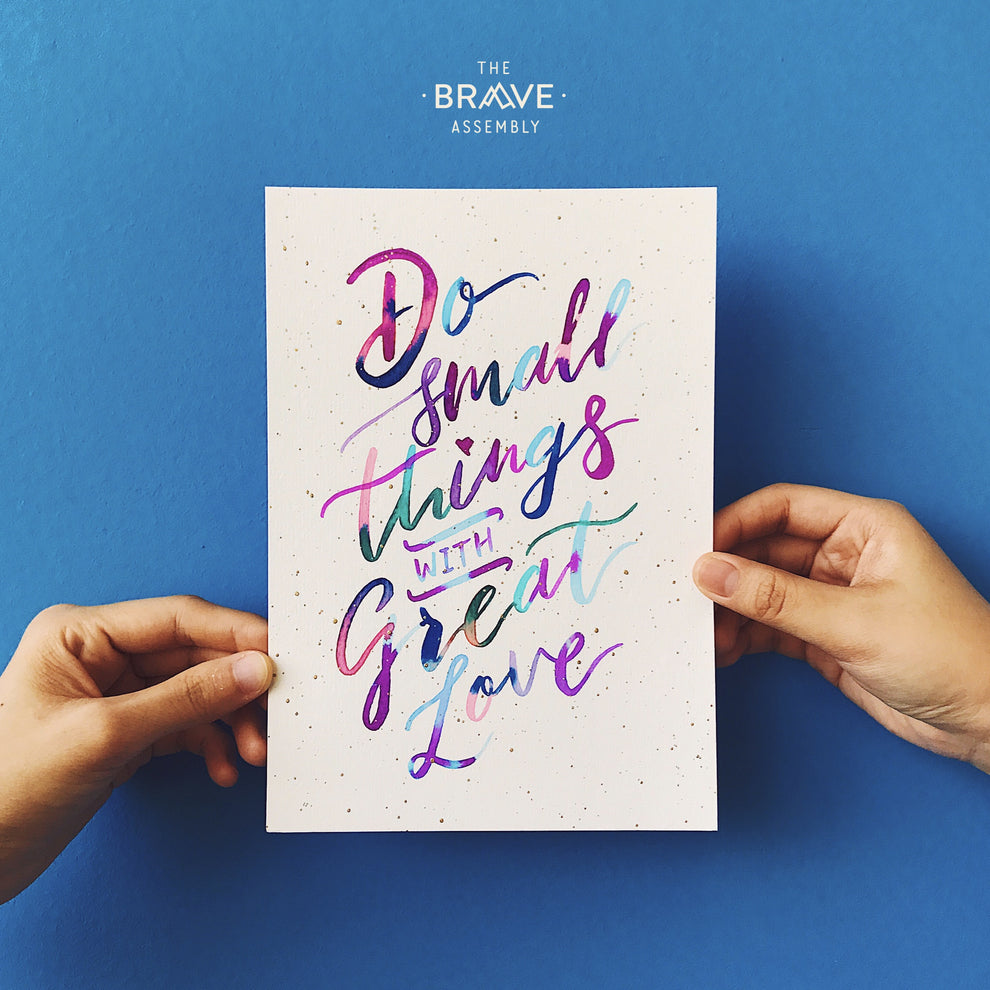 Custom Brush Calligraphy (Colour) – The Brave Assembly • Custom Brush ...